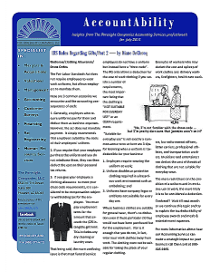 AccountAbility - IRS Rules regarding Gifts / Part 2 - Uniforms/Clothing ...